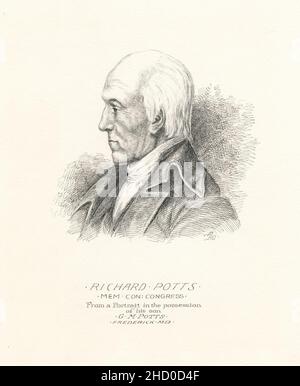 Richard Potts, mem. Con. Congress Stock Photo - Alamy