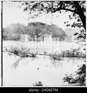 Richmond, Virginia. Ruins of Mayo's bridge, 1865 Stock Photo - Alamy