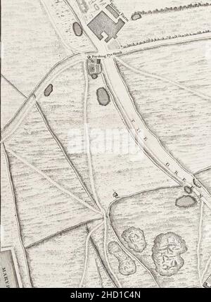 Rocque Map of London 1746 028 Stock Photo - Alamy