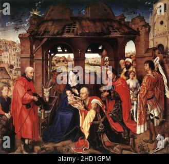 St Columba Altarpiece (central panel) c. 1455 by Rogier Van Der Weyden Stock Photo - Alamy