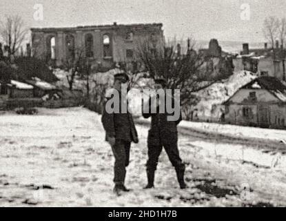 Rohatyn in 1916. Destroyed Great Synagogue -04 Stock Photo - Alamy