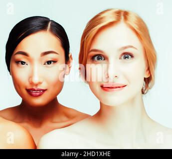 lifestyle people concept: diverse nation children playing together, boy ...