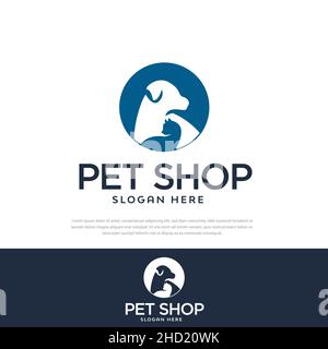 Cat logo design in circle concept Stock Vector Image & Art - Alamy