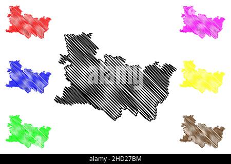 Shajapur district (Madhya Pradesh State, Ujjain division, Republic of ...