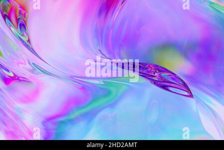 Abstract gradation of glass, 3d rendering. Computer digital drawing ...