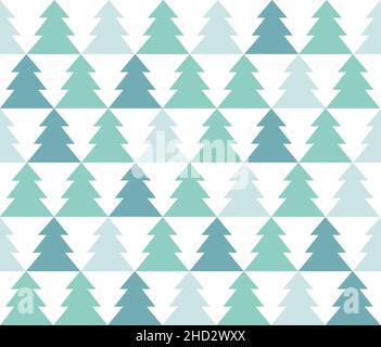 Eve tree geometrical seamless pattern. Christmas, new year holiday ...