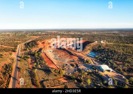 Mining in Australia at the Cobar mine site Stock Photo - Alamy