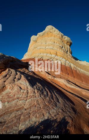 White Pocket, Unique formation of Rock Desert in Arizona Stock Photo ...