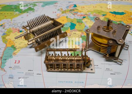 variable capacitors for radio tuning Stock Photo - Alamy