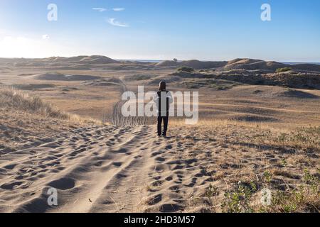 beautiful landscape at Laoag City Sand dunes, Philippines Stock Photo ...