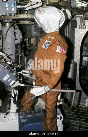 Skylab 3 Garriott in Lower Body Negative Pressure Device Stock Photo ...