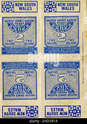 World War II ration stamps Stock Photo - Alamy