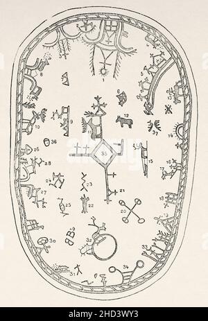 Laplander traditional costume. Detail. Lapp / Lapps / Laplander ...