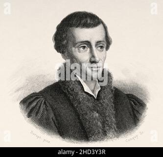 Engraved portrait o Nicolaus Copernicus Stock Photo - Alamy