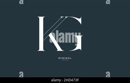 Alphabet letter icon logo KG Stock Vector Image & Art - Alamy
