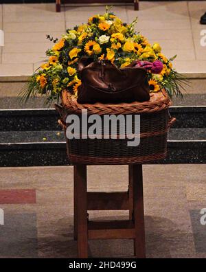The funeral service of Cornish comedian Jethro at Truro Cathedral in ...
