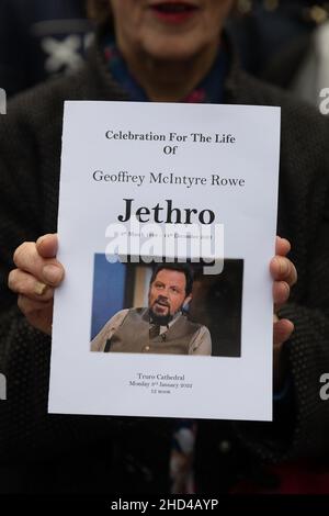 Jethro's Final Farewell took place in Truro Cathedral, Truro. Geoffrey ...