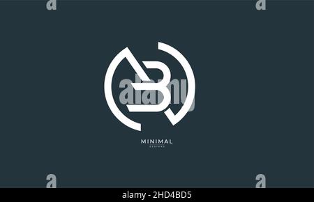 Logo, sign bn, nb icon sign two interlaced letters b, n vector logo bn, nb first capital letters ...