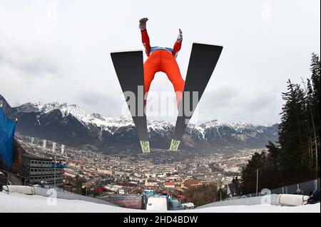 Innsbruck, Austria. 03rd Jan, 2022. Nordic skiing/ski jumping: World ...