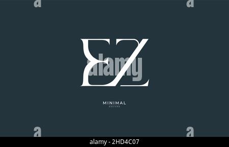 Alphabet letter icon logo EZ Stock Vector Image & Art - Alamy