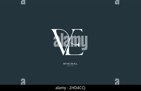 Alphabet letter icon logo VE Stock Vector Image & Art - Alamy