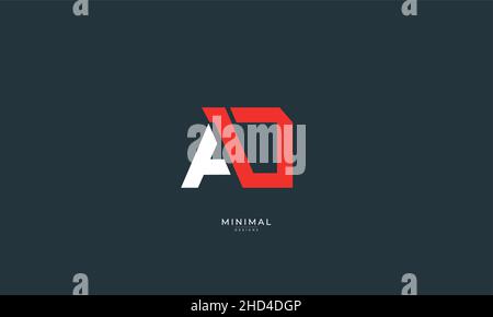 AD initials monogram letter text alphabet logo design Stock Vector ...