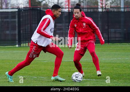 HENGELO, NETHERLANDS - JANUARY 3: Luca Everink of Twente Enschede FC ...