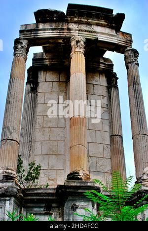 A low-angle view of ancient buildings on a sunny day Stock Photo - Alamy