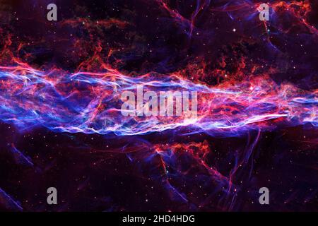 The explosion supernova. Bright Star Nebula. Distant galaxy. Abstract ...