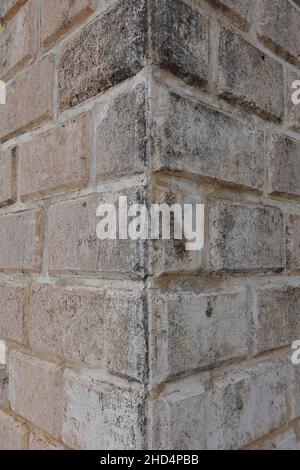 Masonry stone wall corner detail construcion work texture Stock Photo ...