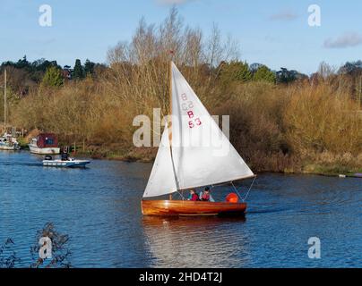 Norfolk 14 foot One Design sailing dinghy, a classic sailboat from1931 ...