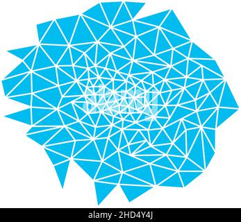 abstract geometric background with triangles and turquoise, dark orchid ...