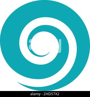 Round swirl logo. Maelstrom sign. Motion loop symbol isolated on white ...