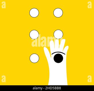 Braille Alphabet 8 Dot System Stock Vector Image & Art - Alamy
