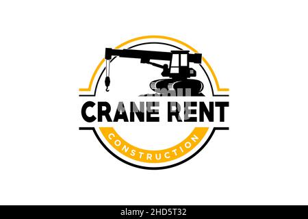 Crane logo template vector. Heavy equipment logo vector for ...
