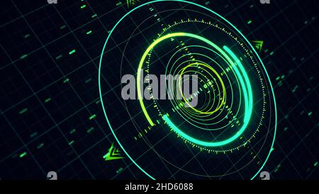 Future interface of modern targeting system during working process ...