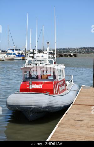 TowBoatUS towing vessel on San Francisco Bay, California. TowBoatUS is ...