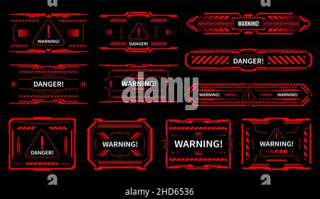 Modern warning pop up message on laptop screen vector illustration ...