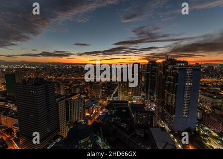 beautiful sunset and skylines at Manila, Philippines Stock Photo - Alamy