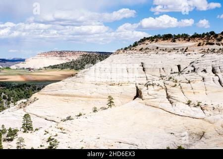 Beautiful rock formations around the town of Boulder - Utah, USA Stock ...