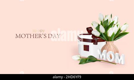 Mothers day on very peri background. Modern greeting poster. Invitation ...
