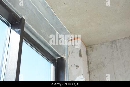 Steel lintel. Metal house construction lintel framing Stock Photo - Alamy