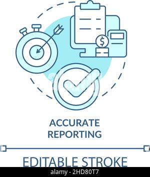 Accurate reporting concept icon Stock Vector Image & Art - Alamy