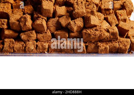 Turkish delight with cocoa powder Stock Photo - Alamy