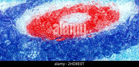 Frost Background with ice and curling illustration Stock Photo - Alamy