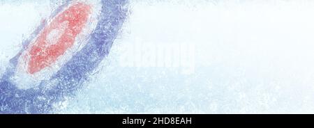 Frost Background with ice and curling illustration Stock Photo - Alamy