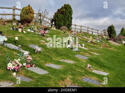 St Andrews church and its clifftop graveyard at Clevedon Pill on the ...
