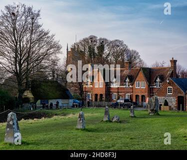 Parish church of St James, Avebury, Wiltshire, UK, October 2014 Stock ...