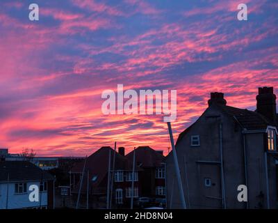 Sheerness, Kent, UK. 4th Jan, 2026. UK Weather: the stunning Wolf ...