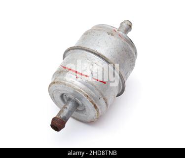 Mechanic to replace the gasoline filter Stock Photo - Alamy